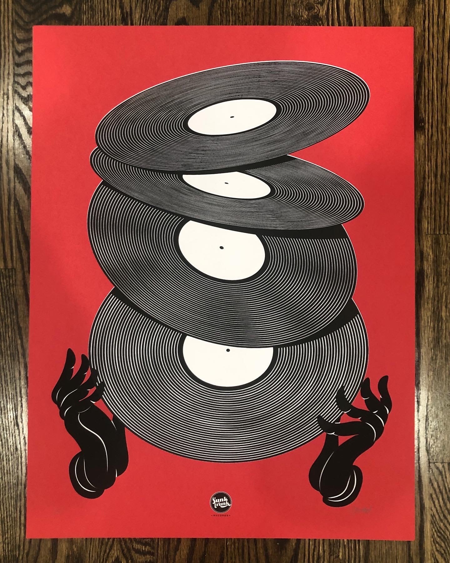 CRATES Nov 22" "Day Of The Dig" Show Poster (18" x 24" ) By Oen Hammonds